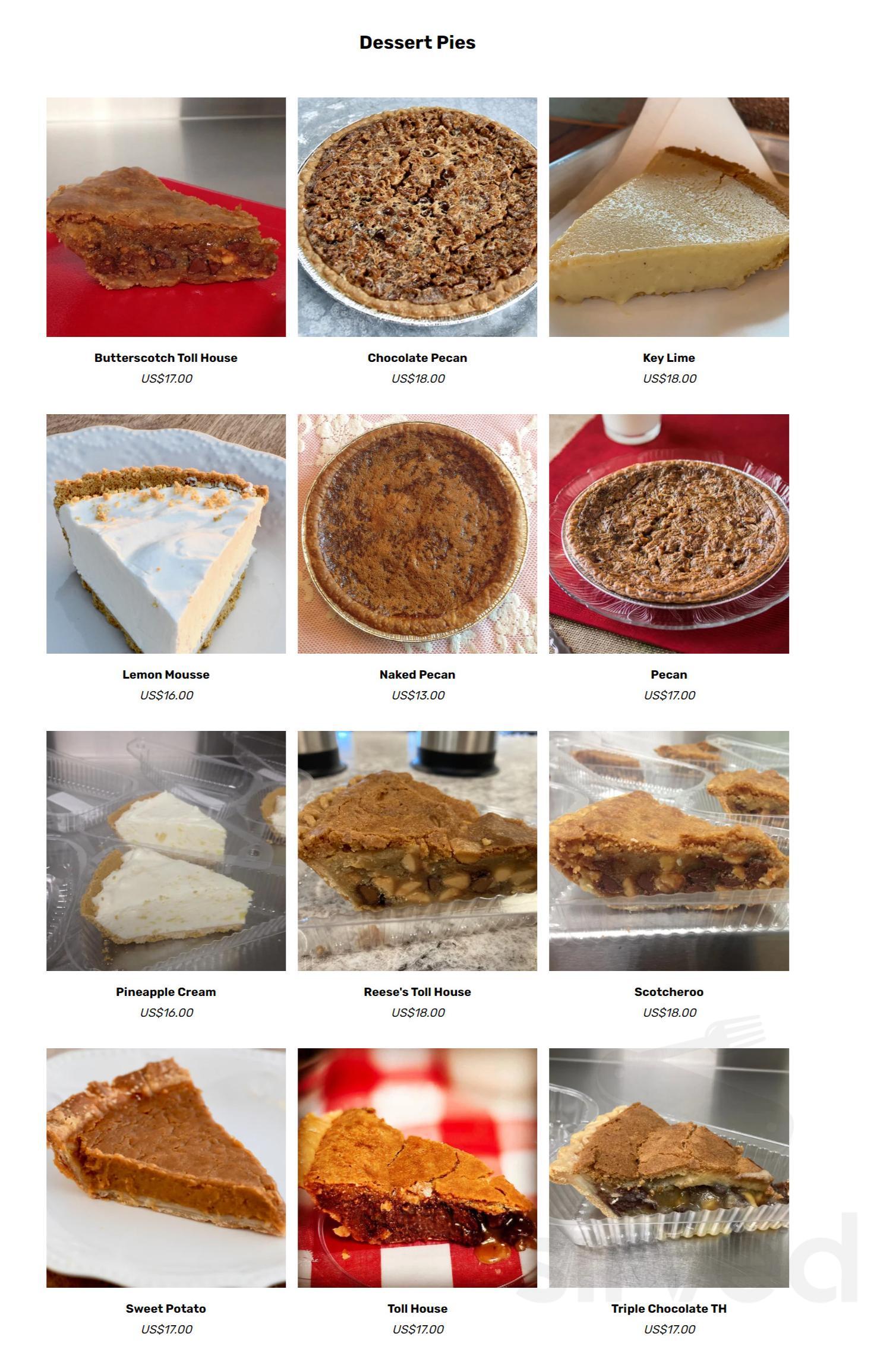 Pies By Mike menu in Clanton, Alabama, USA