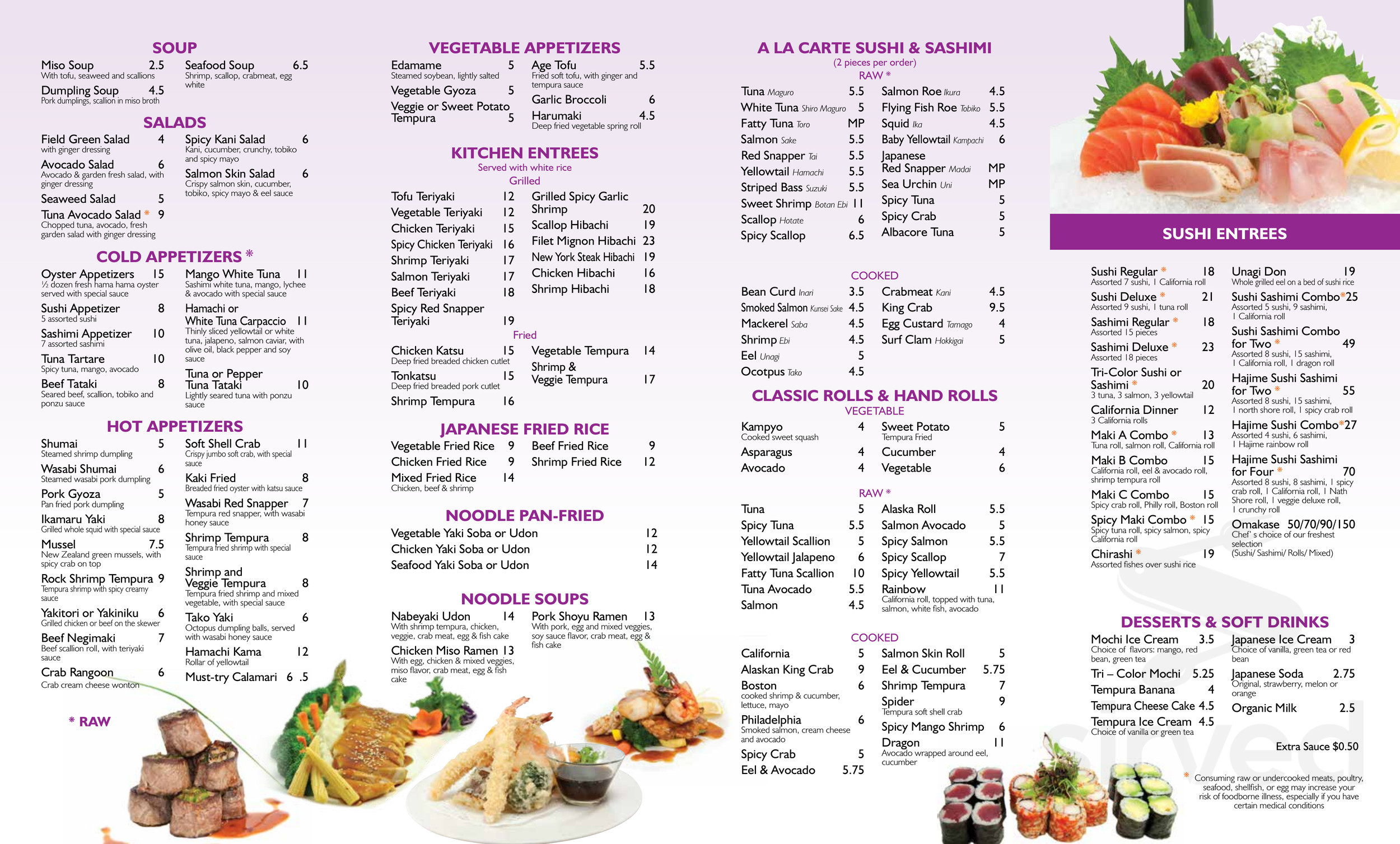 Hajime St.Cloud menu in St Cloud, Minnesota, USA