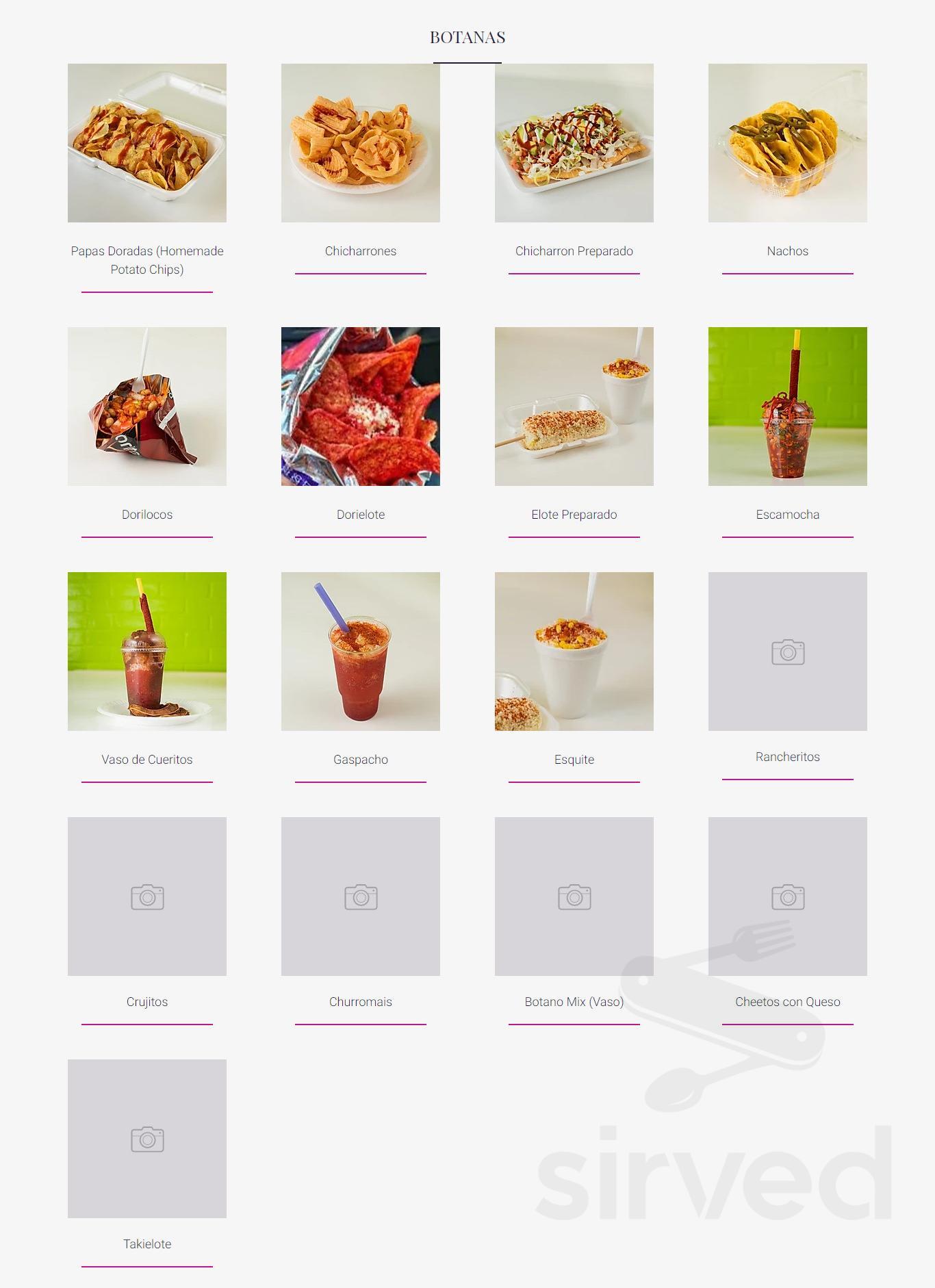 Paleteria Las Delicias de la Michoacána menu in Chicago, Illinois, USA