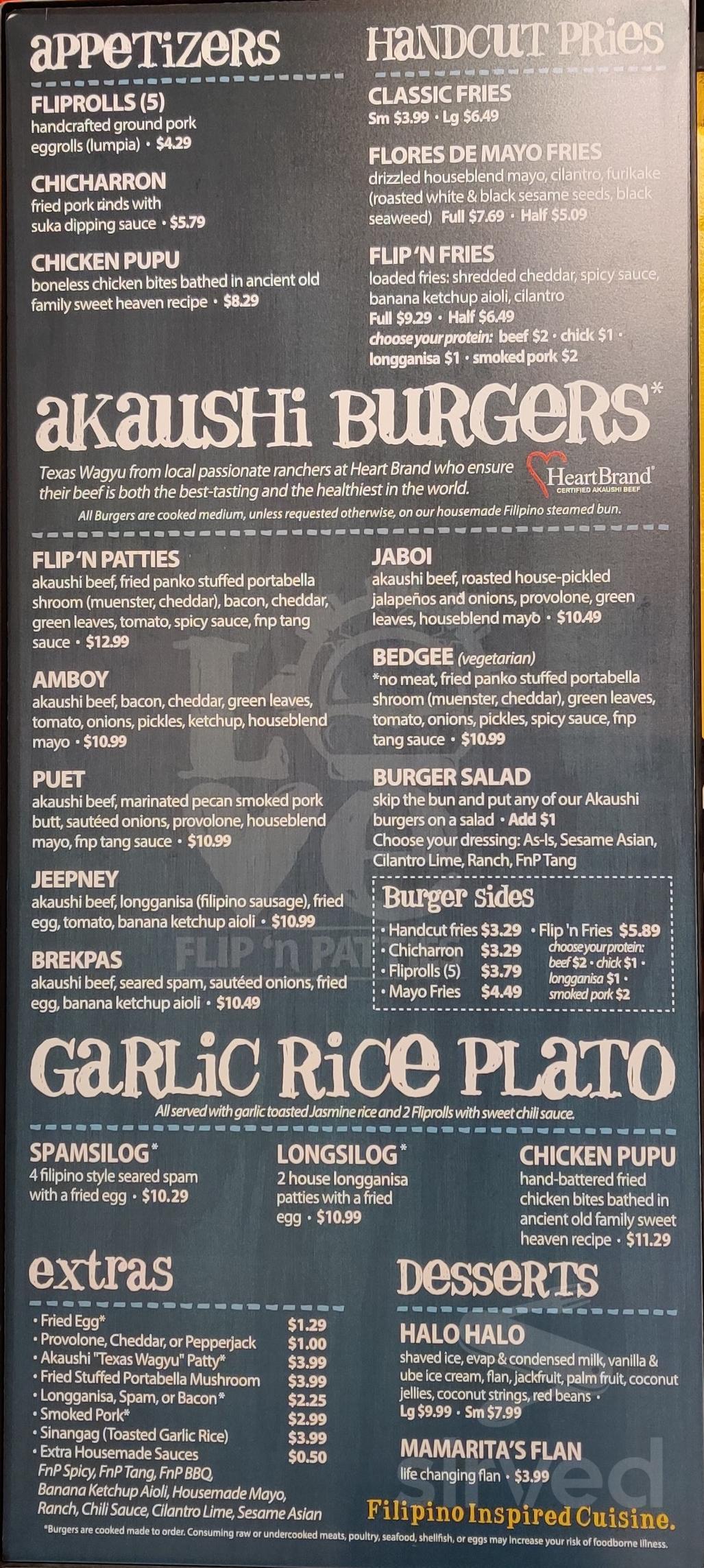 Menu - Houston TX's Understory | Sirved