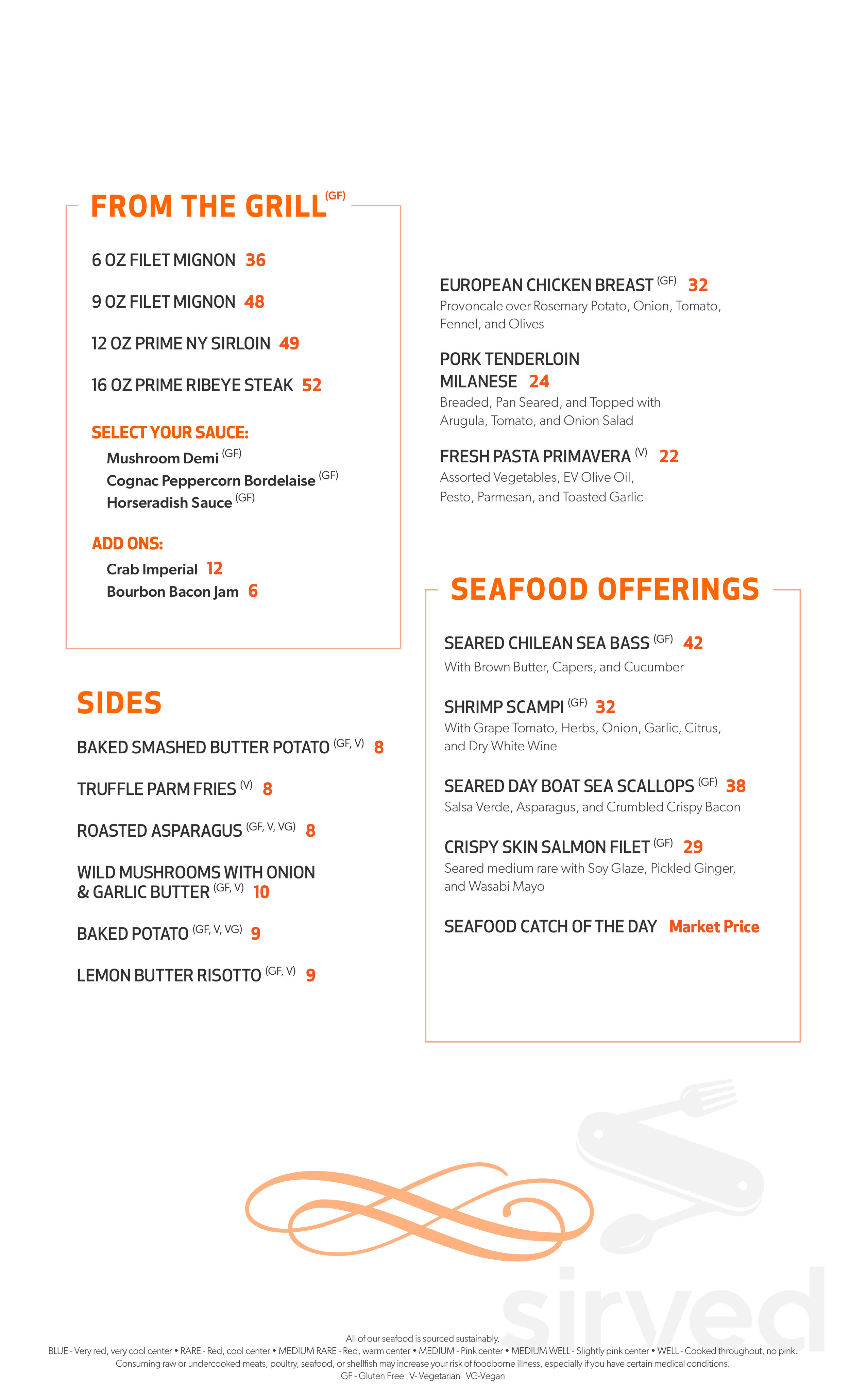 Route 88 Burgers & Brew menu in Wheeling, West Virginia, USA