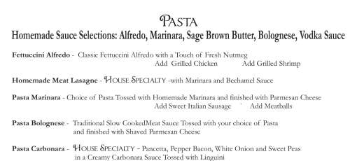 Menu for Clemenza's at Uptown in Fort Walton Beach, FL | Sirved
