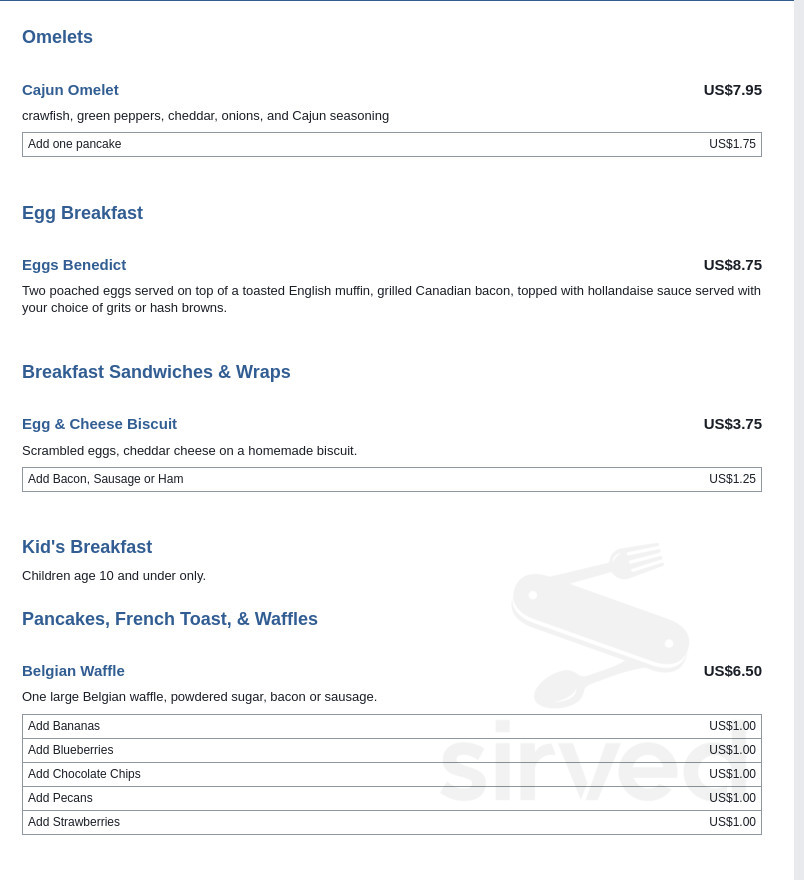 Menu for Caffe Latte Da! in Harahan, LA | Sirved