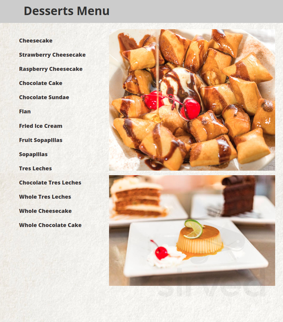 Plaza Restaurant & Bar menus in Amarillo, Texas, United States