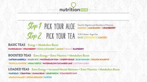 Nutrition Hub Frankfort menu in Frankfort, Illinois, USA