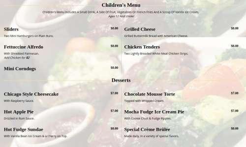 Charles Street Dinner House menu in Mariposa, California, USA