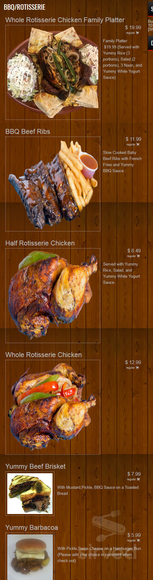 Menu - Allen TX's YUMMIES | Sirved