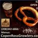 CopenRoss Growlers menu in Boise, Idaho, USA