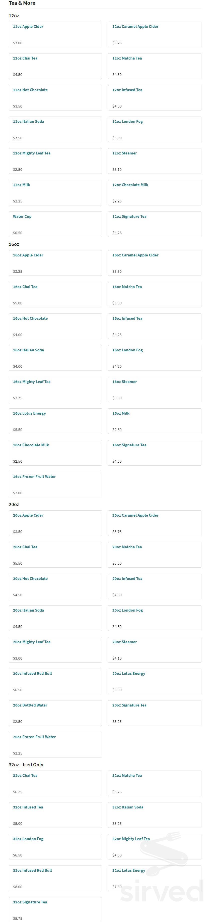 Meg-A-Latte | Coffee House menus in Williston, North Dakota, United States