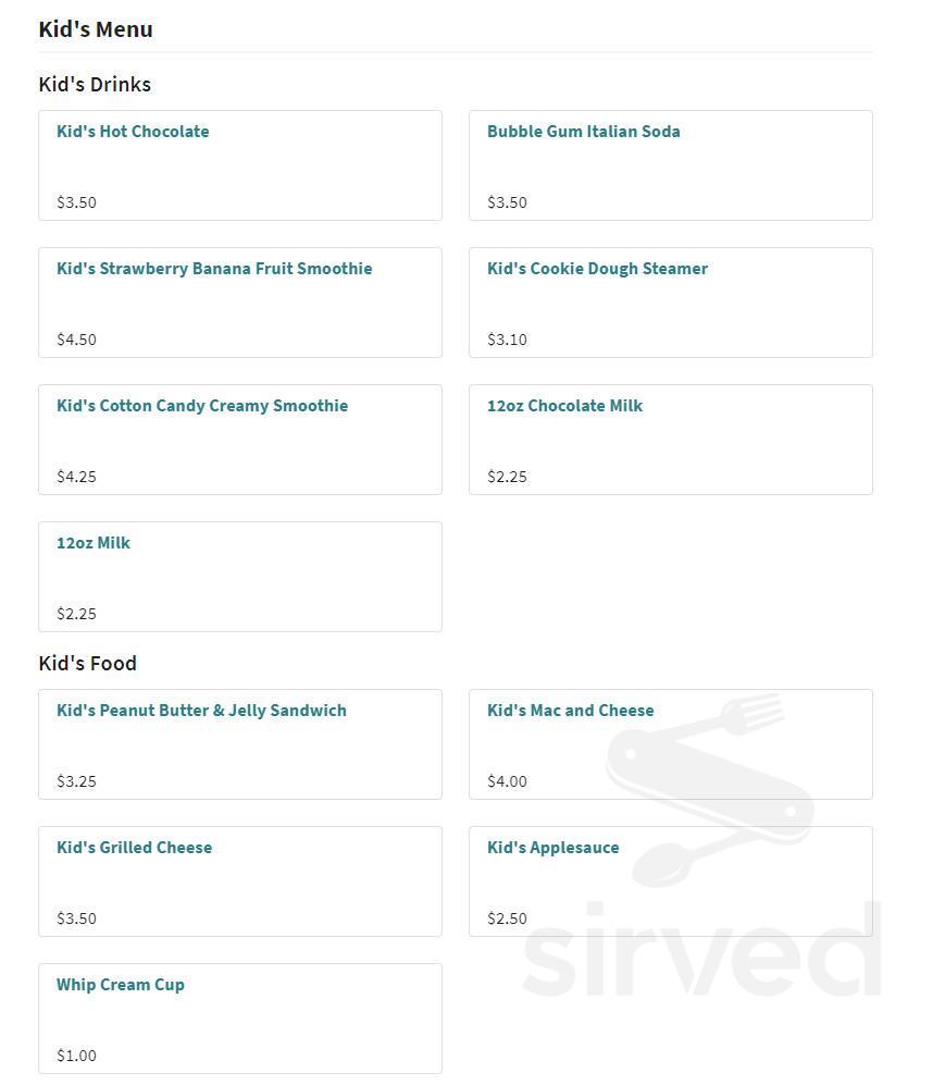 Meg-A-Latte | Coffee House menus in Williston, North Dakota, United States