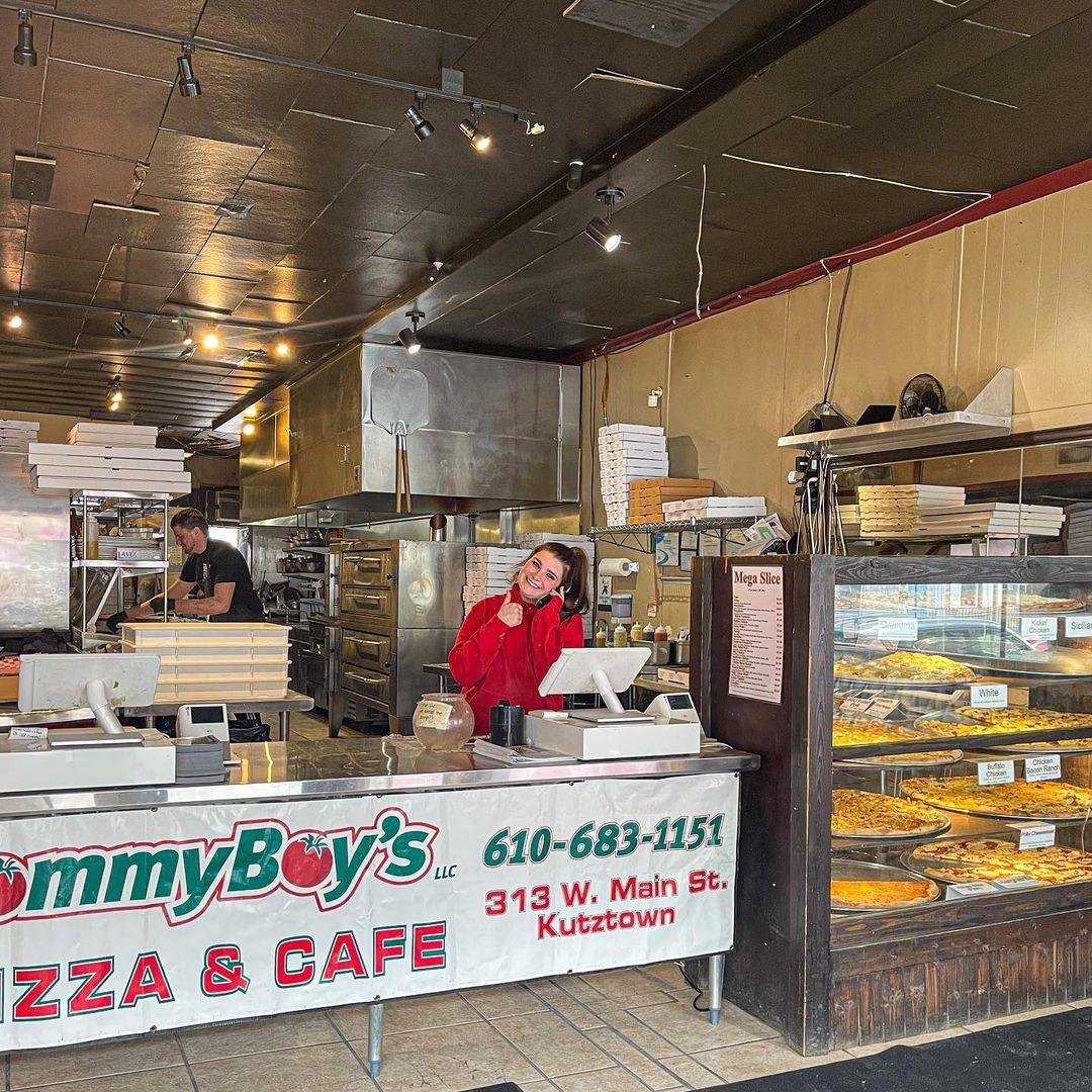 Tommyboy's Pizza and Cafe menu in Kutztown, Pennsylvania, USA