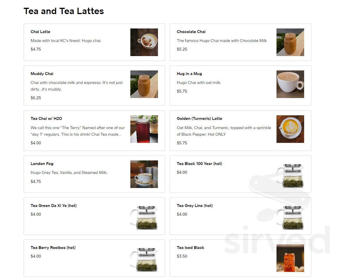 Scout Coffee menu in Blue Springs, Missouri, USA