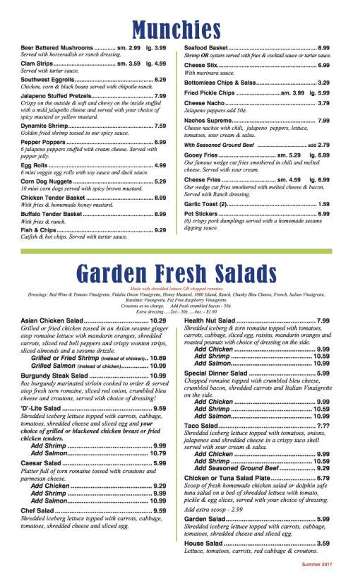 Village Deli Sub & Pub menu in Augusta, Georgia, USA