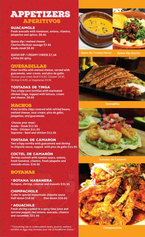 El Habanero menu in Annandale, Virginia, USA