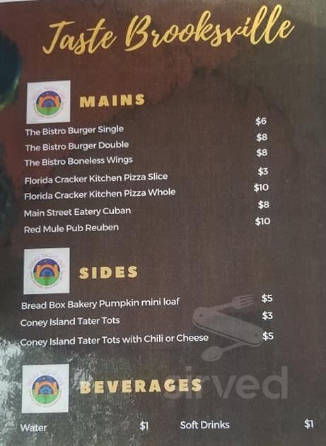 Red Mule Pub menus in Brooksville, Florida, United States