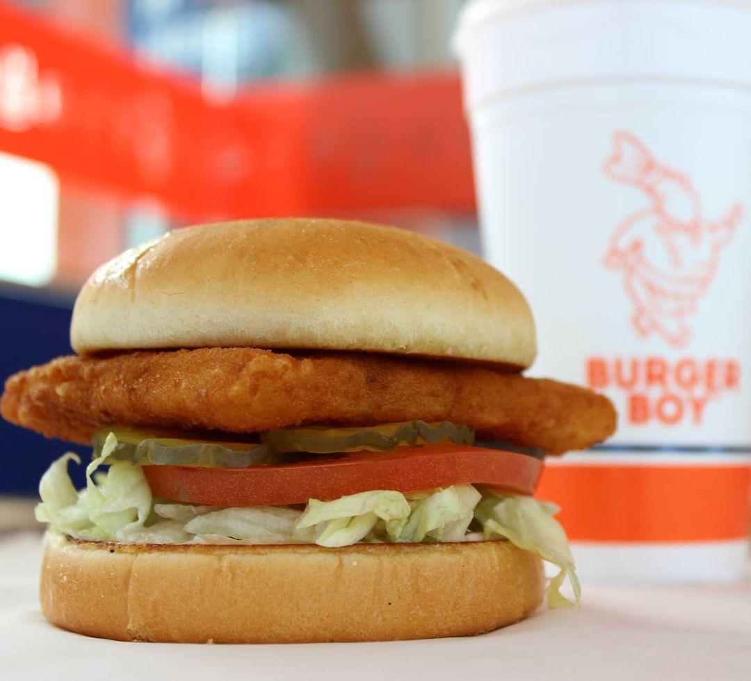 Burger Boy menu in San Antonio, Texas, USA