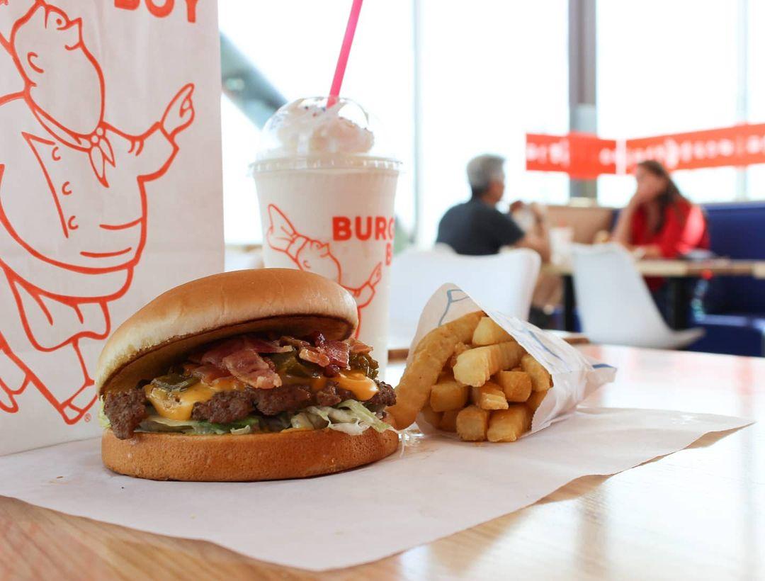 Burger Boy menu in San Antonio, Texas, USA