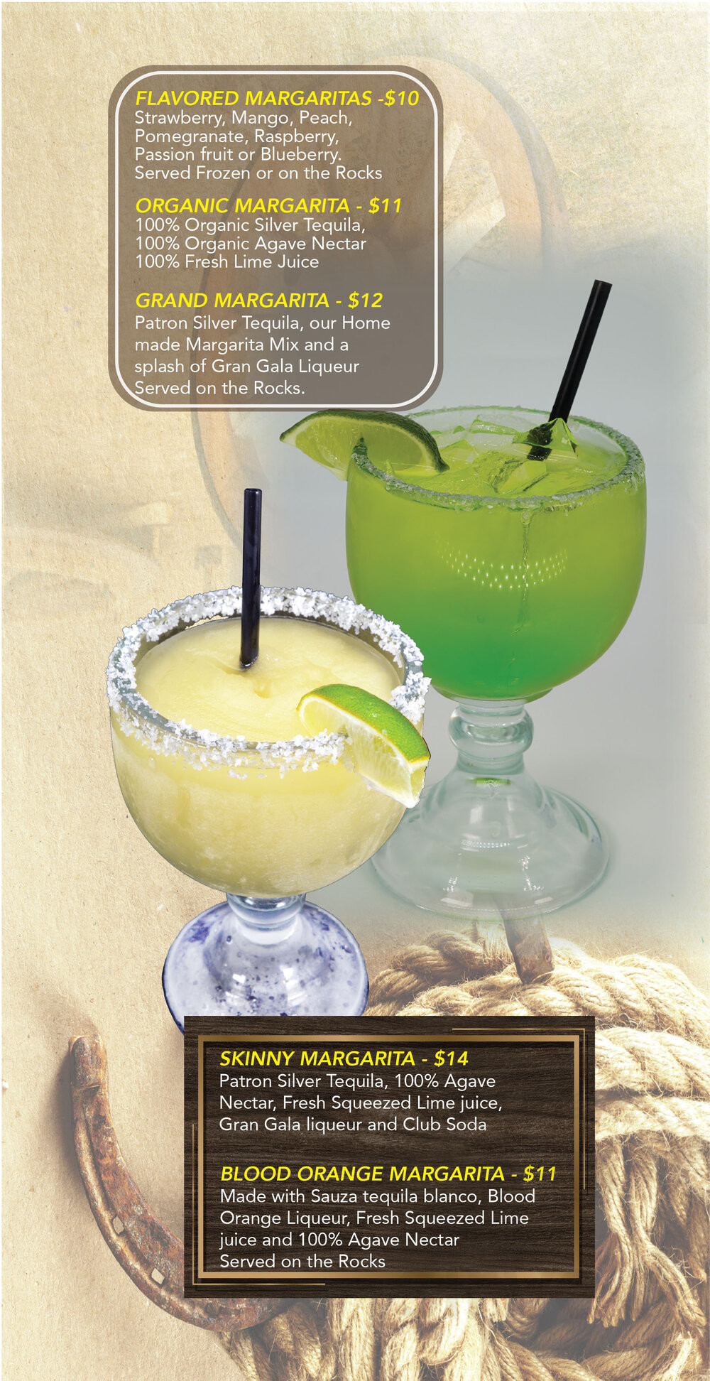 Rancho Chico menu in Stuart, Florida, USA