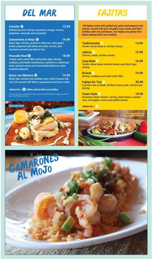 Casa Real Cantina & Grill menu in Springfield, Illinois, USA