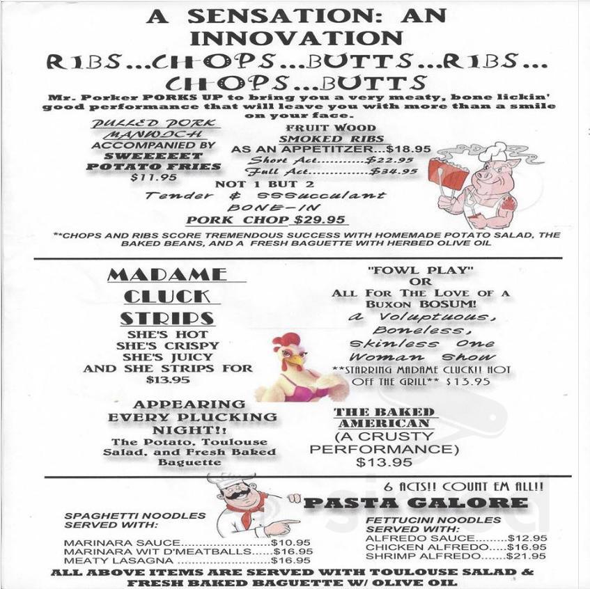 The Shebang menu in Afton, Oklahoma, USA