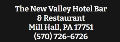 Menu for Valley-hotel in Mill Hall, PA | Sirved