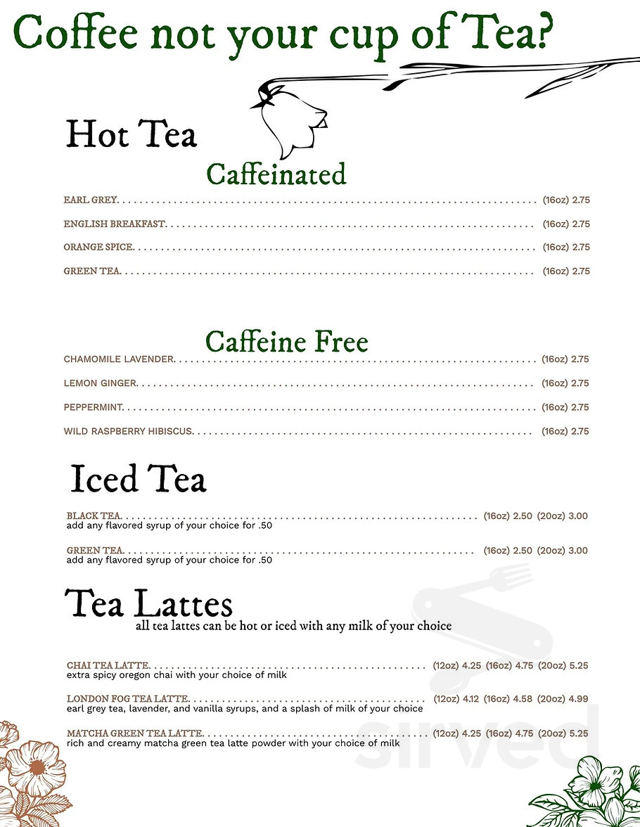 Webster Groves Garden Cafe menu in Webster Groves, Missouri, USA