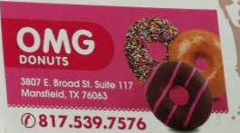 Menu for OMG Donuts in Mansfield, TX | Sirved