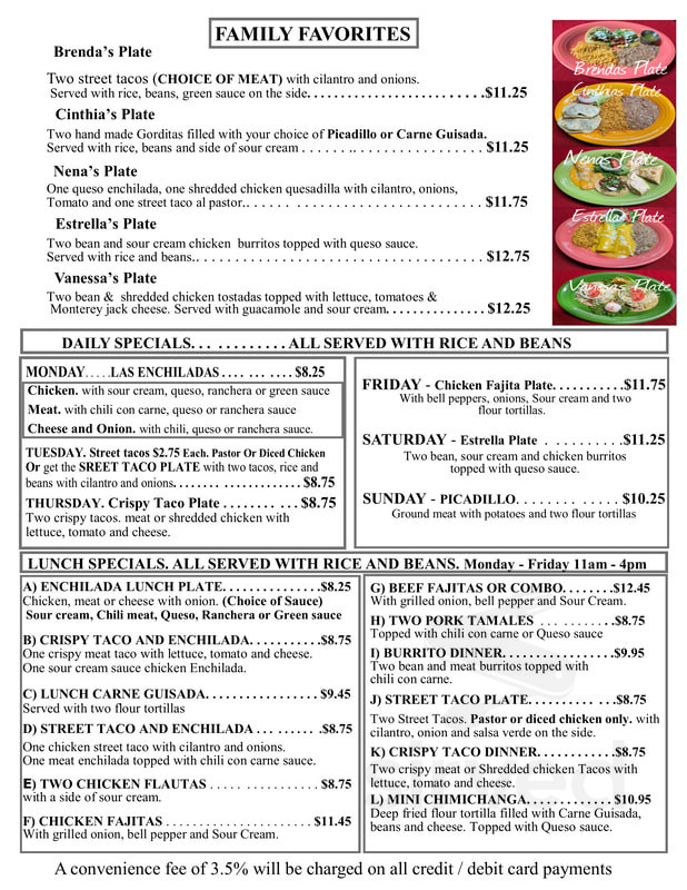 Taqueria La Estrella menus in Mineral Wells, Texas, United States