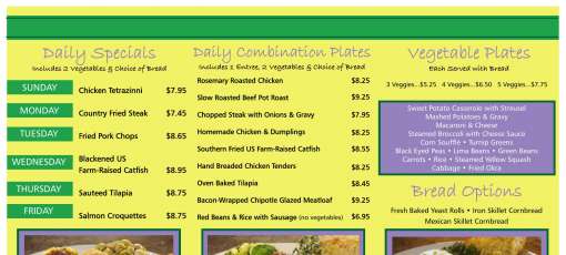 Menu for Fresh Market Cafe in Brandon, MS | Sirved