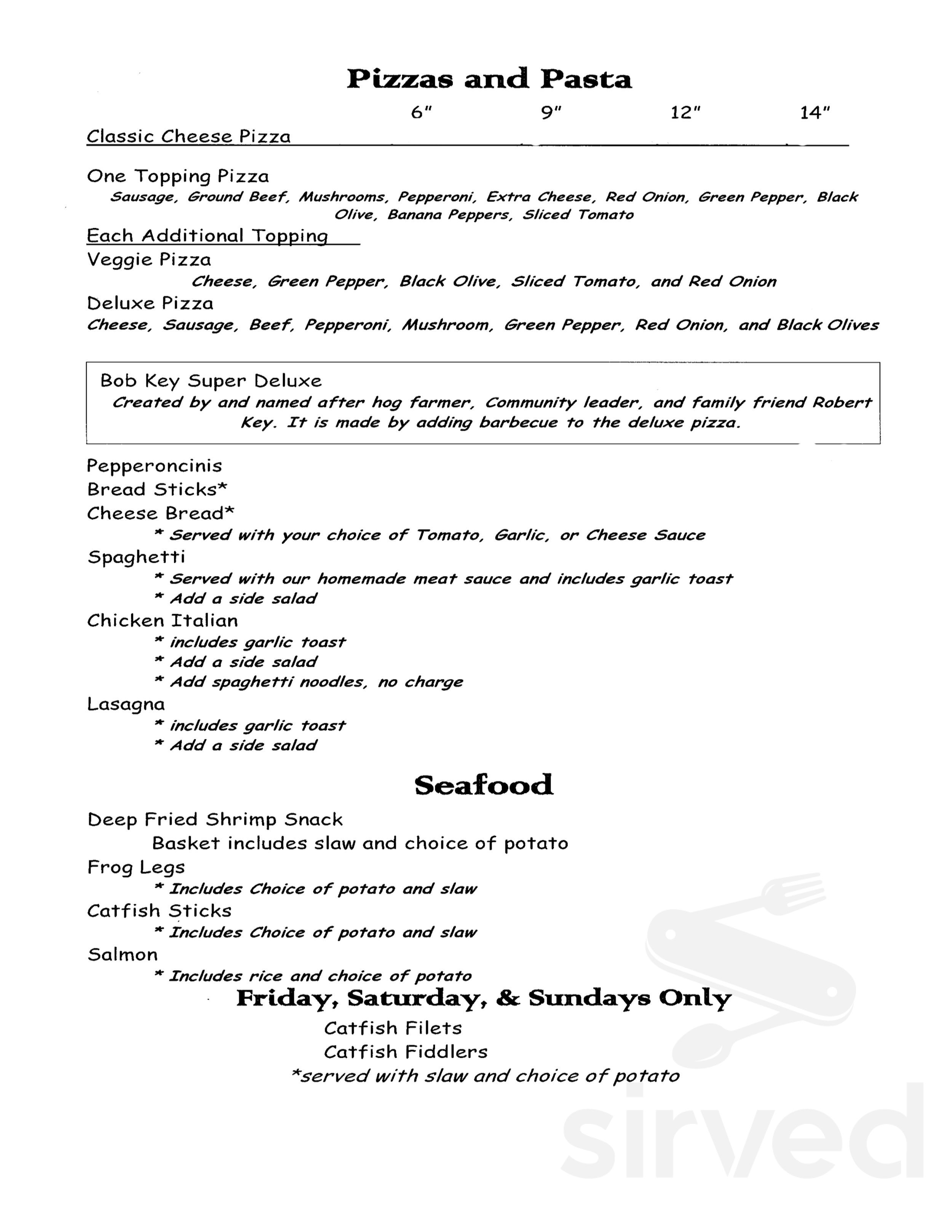 Dick Clark's Family Restaurant menu in Princeton, Indiana, USA