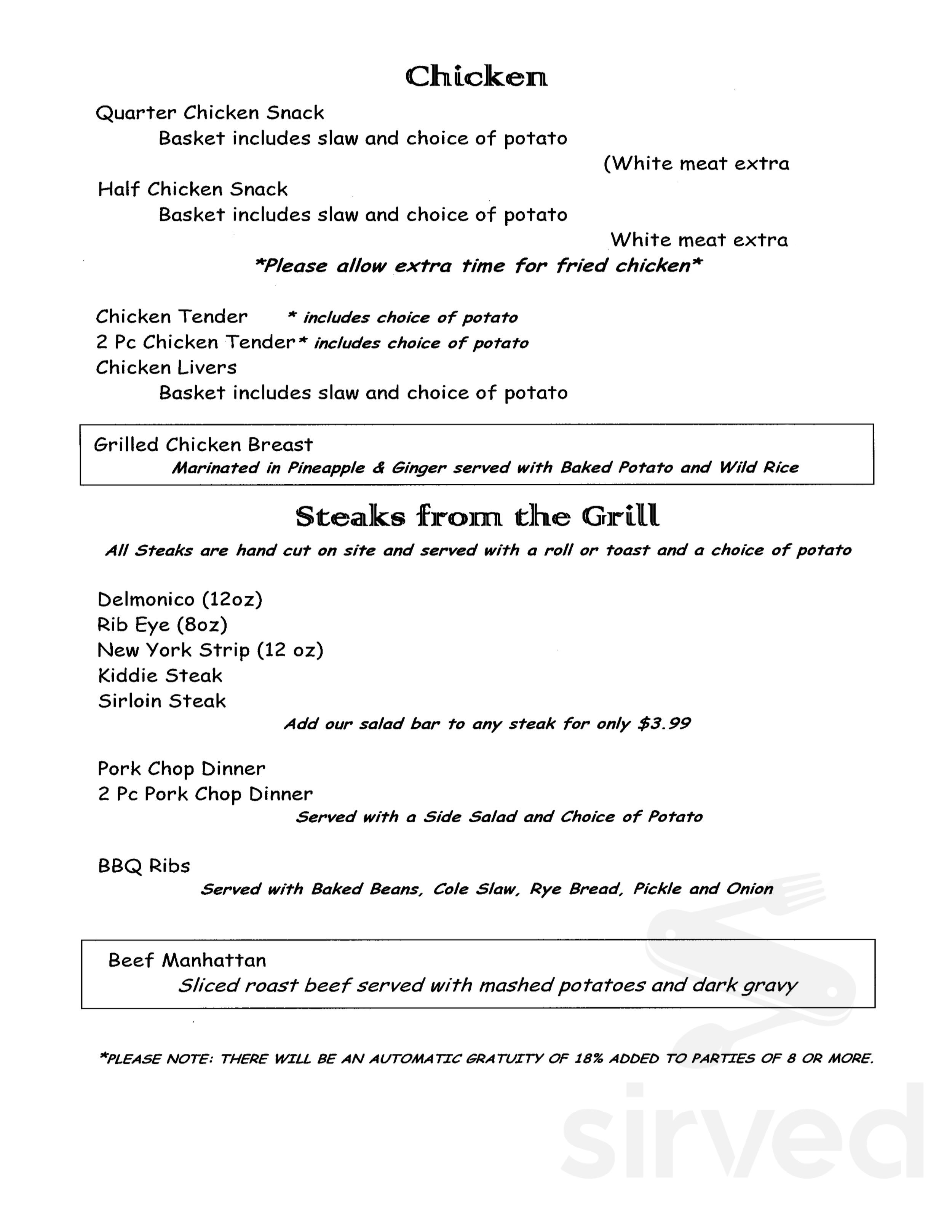 Dick Clark's Family Restaurant menu in Princeton, Indiana, USA