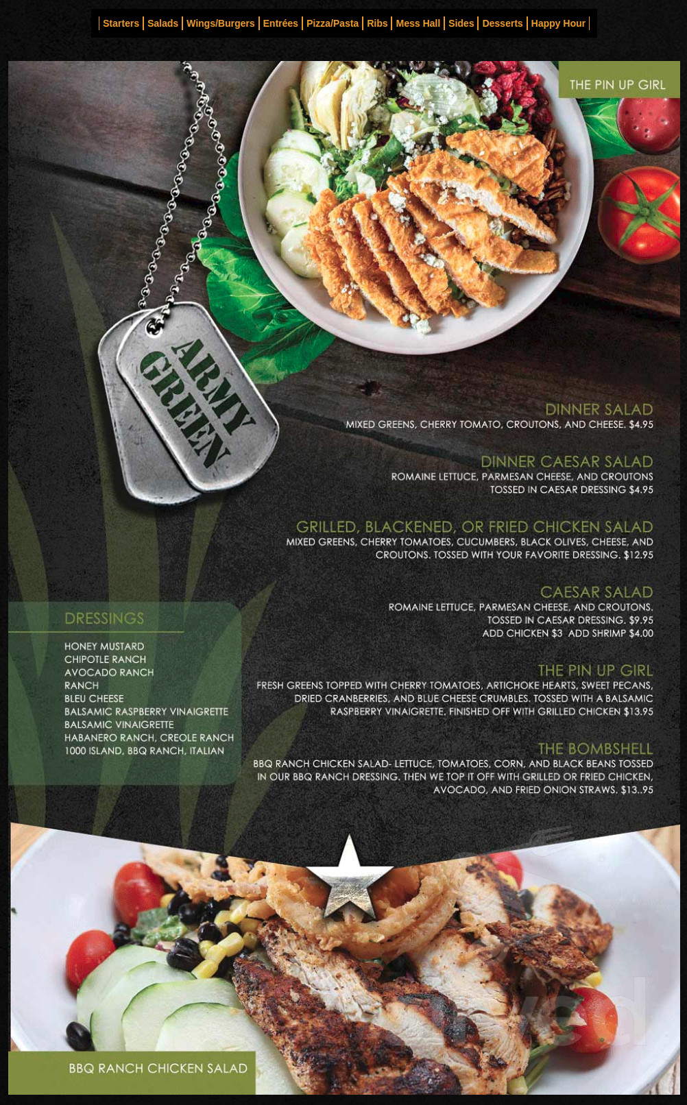 Bombshells San Antonio menus in San Antonio, Texas, United States