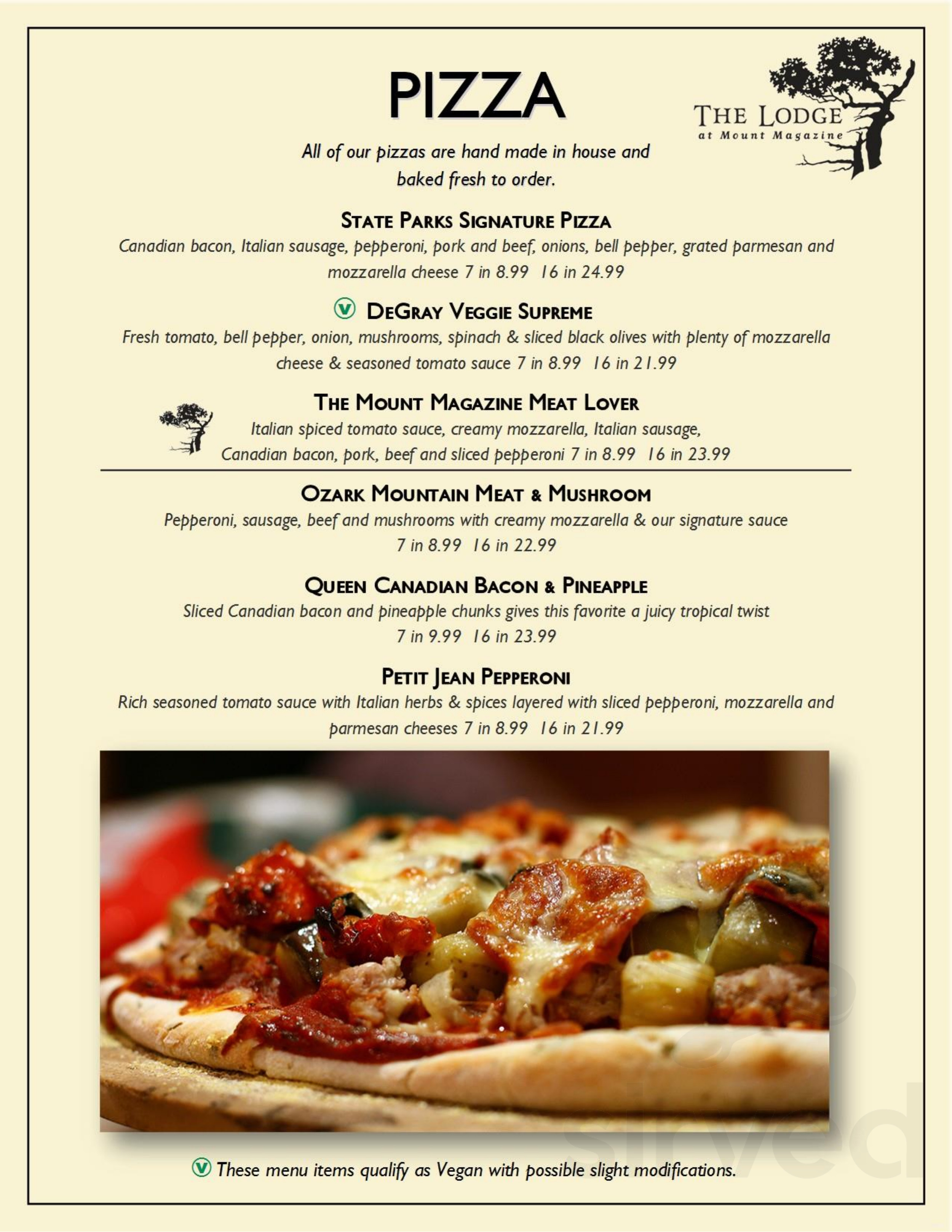Menu - Paris AK's The Skycrest Restaurant | Sirved