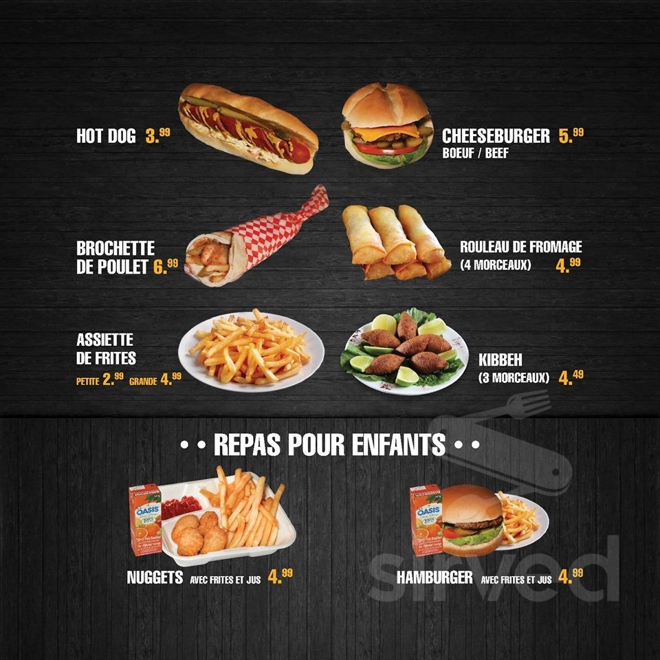 Shawarma Royal menu in Saint-Laurent, Quebec H4L 3M4, Canada