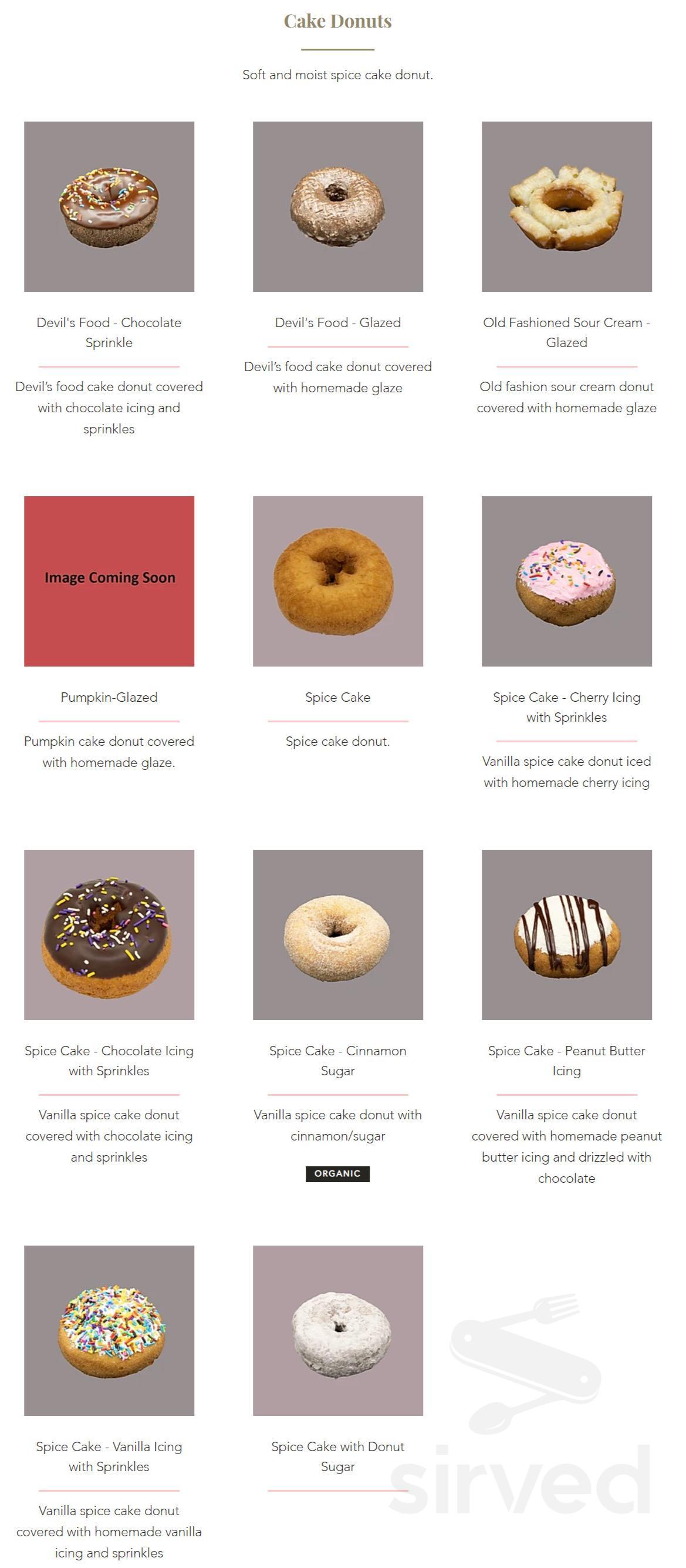 Menu for Sprinkles Donut Shop in Allendale, MI | Sirved