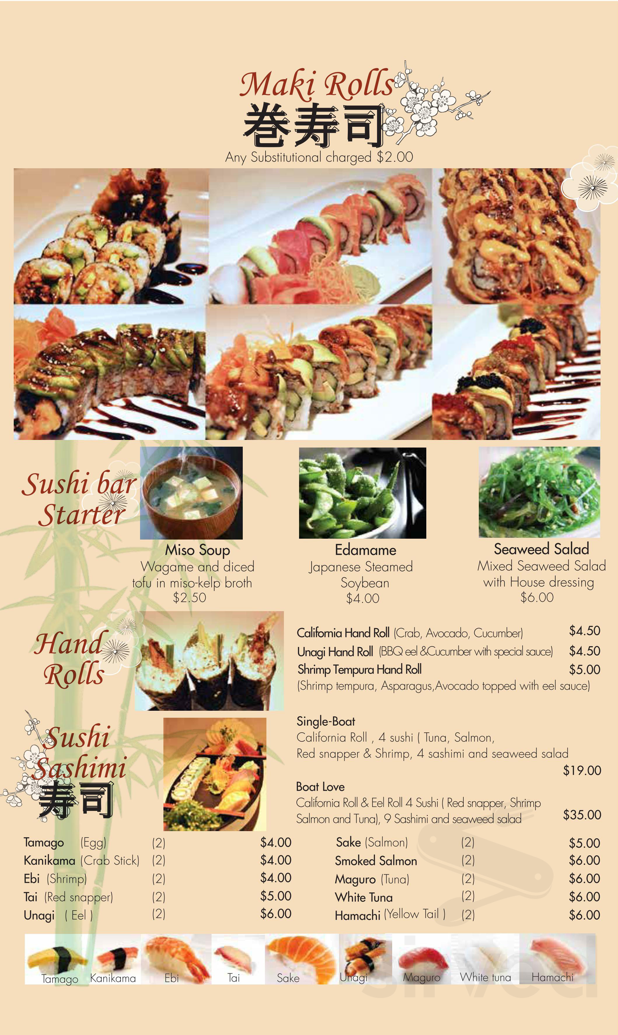 Mai Thai Restaurant Thai Restaurant & Sushi Bar menu in Florence ...