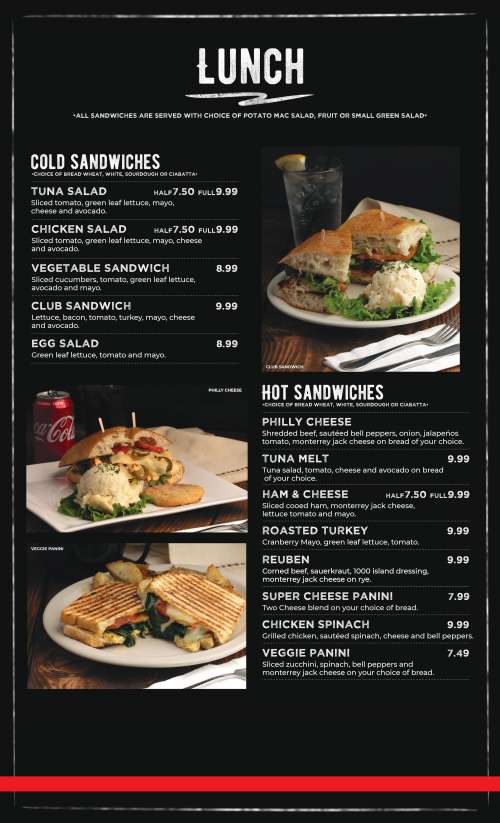 Cafe Zocalo menu in Orange, California, USA