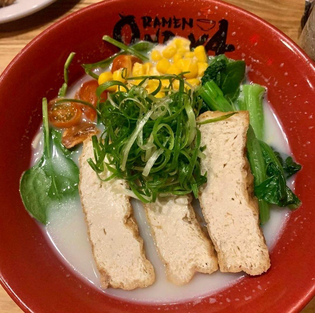 Onoya Ramen menu in Honolulu, Hawaii, USA