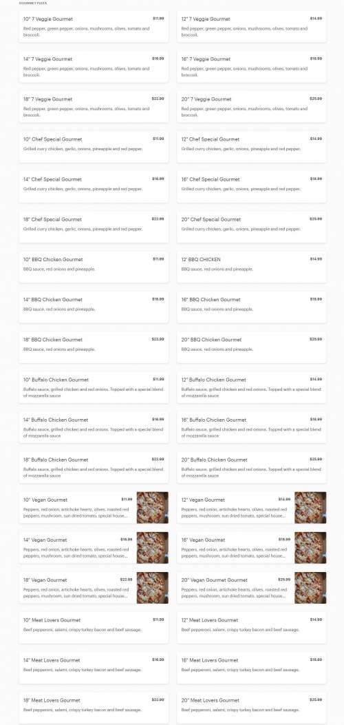 ZZ Pizza & Kabob menu in Mt Rainier, Maryland, USA