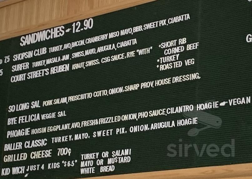 Middle Child Clubhouse menu in Philadelphia, Pennsylvania, USA