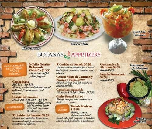 El Mexicali Cafe menu in Indio, California, USA