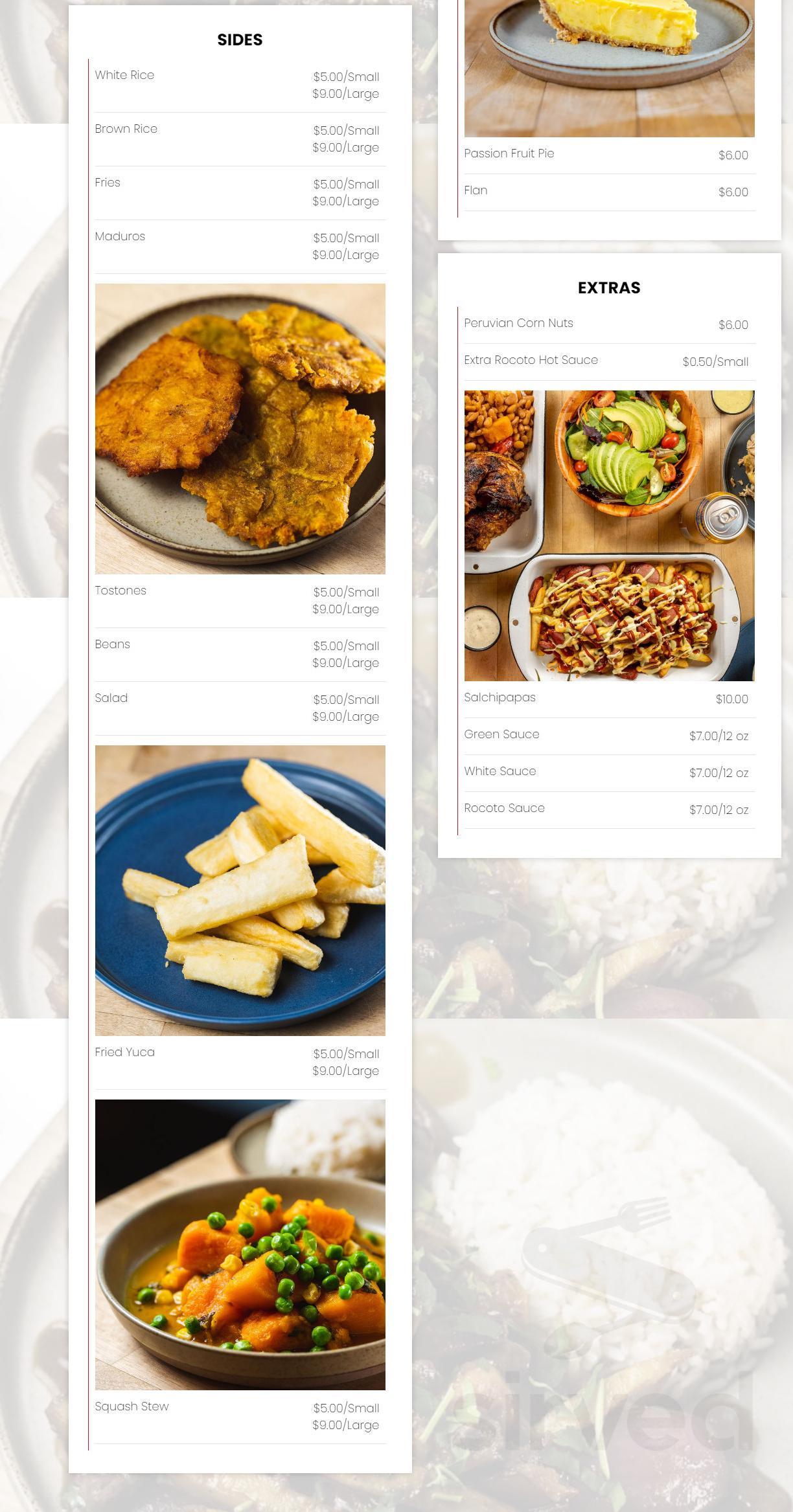 Chirp menu in New York, New York, USA