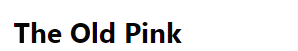 Menu for The Old Pink in Buffalo, NY | Sirved