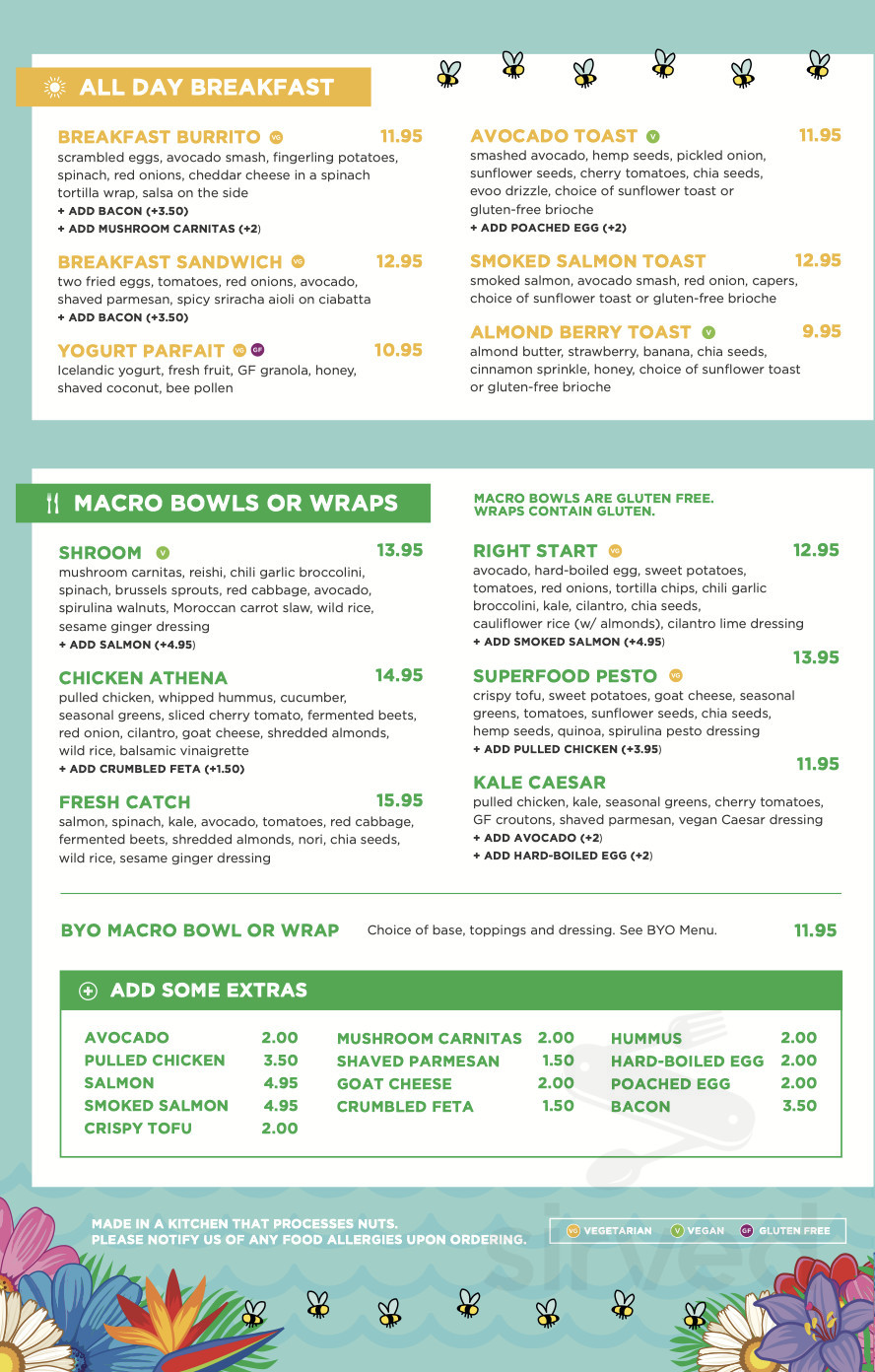 The Hive - Superfood Eats & Organic Cafe menu in Marina Del Rey ...