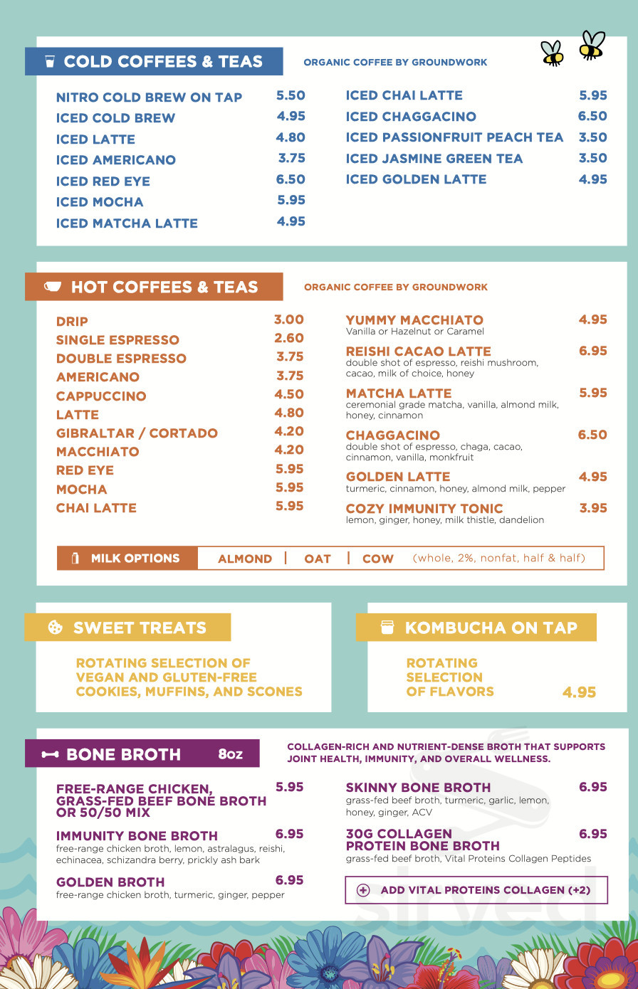 The Hive - Superfood Eats & Organic Cafe menu in Marina Del Rey ...