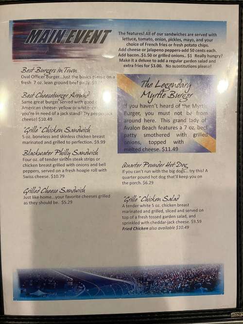 Oval Office Pub & Grub menu in Milton, Florida, USA