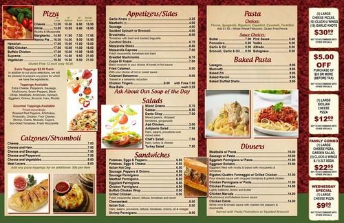 Dantes Pizzeria menu in Denville, New Jersey, USA