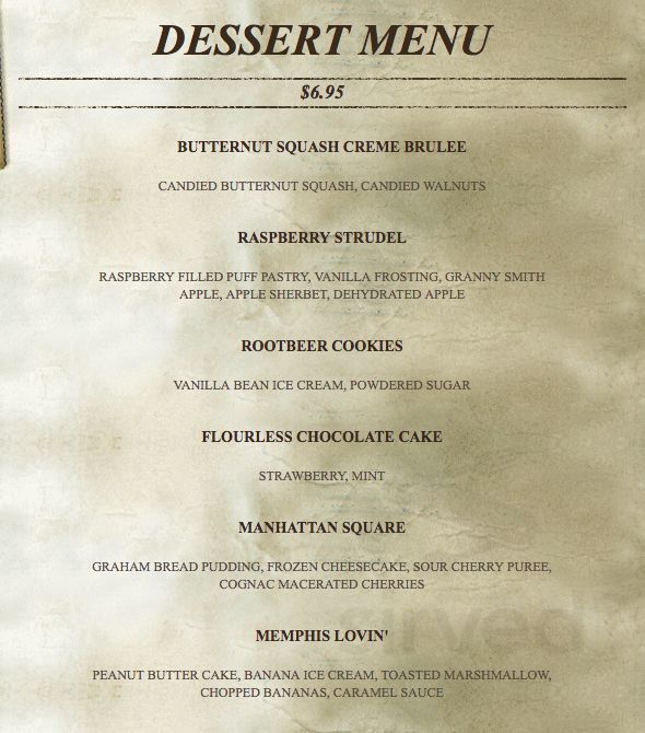 The Saddle Room menu in Hoffman Estates, Illinois, USA