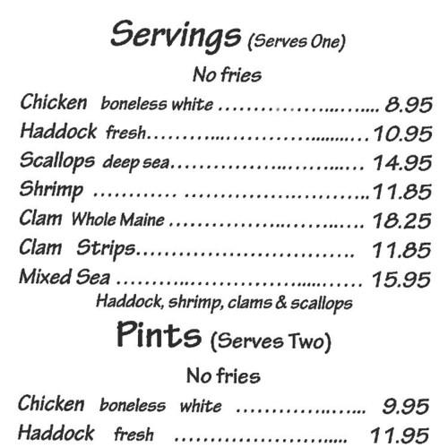 KP'S Place menu in Auburn, Maine, USA