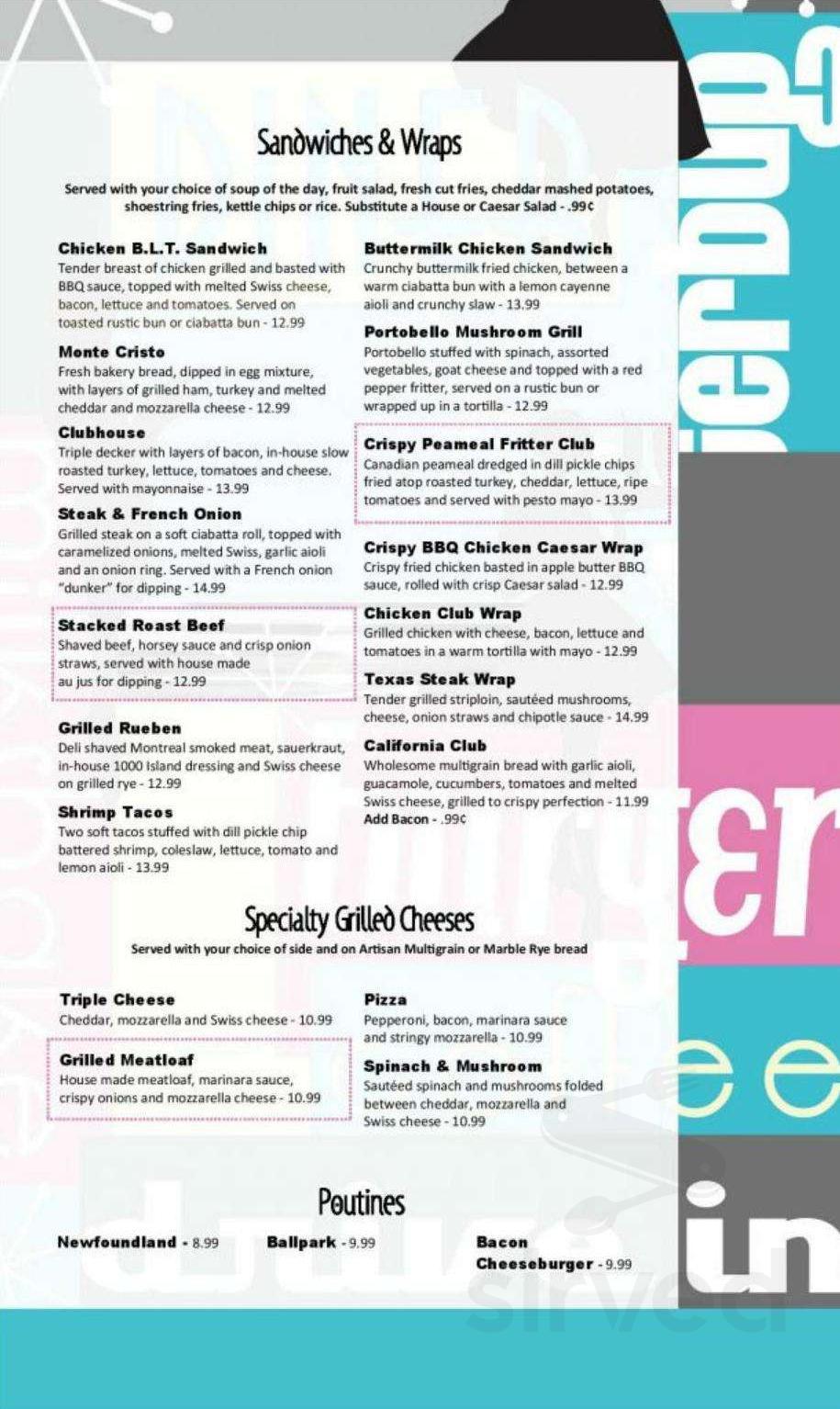 Melanie Pringles Restaurant menus in Whitby, Ontario, Canada